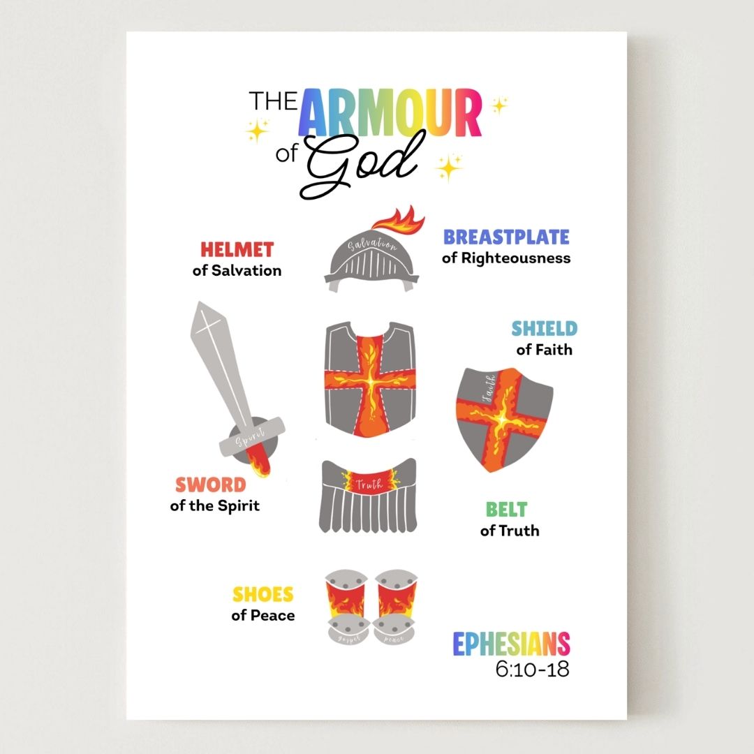 Printable Armour of God Poster – Lays Art